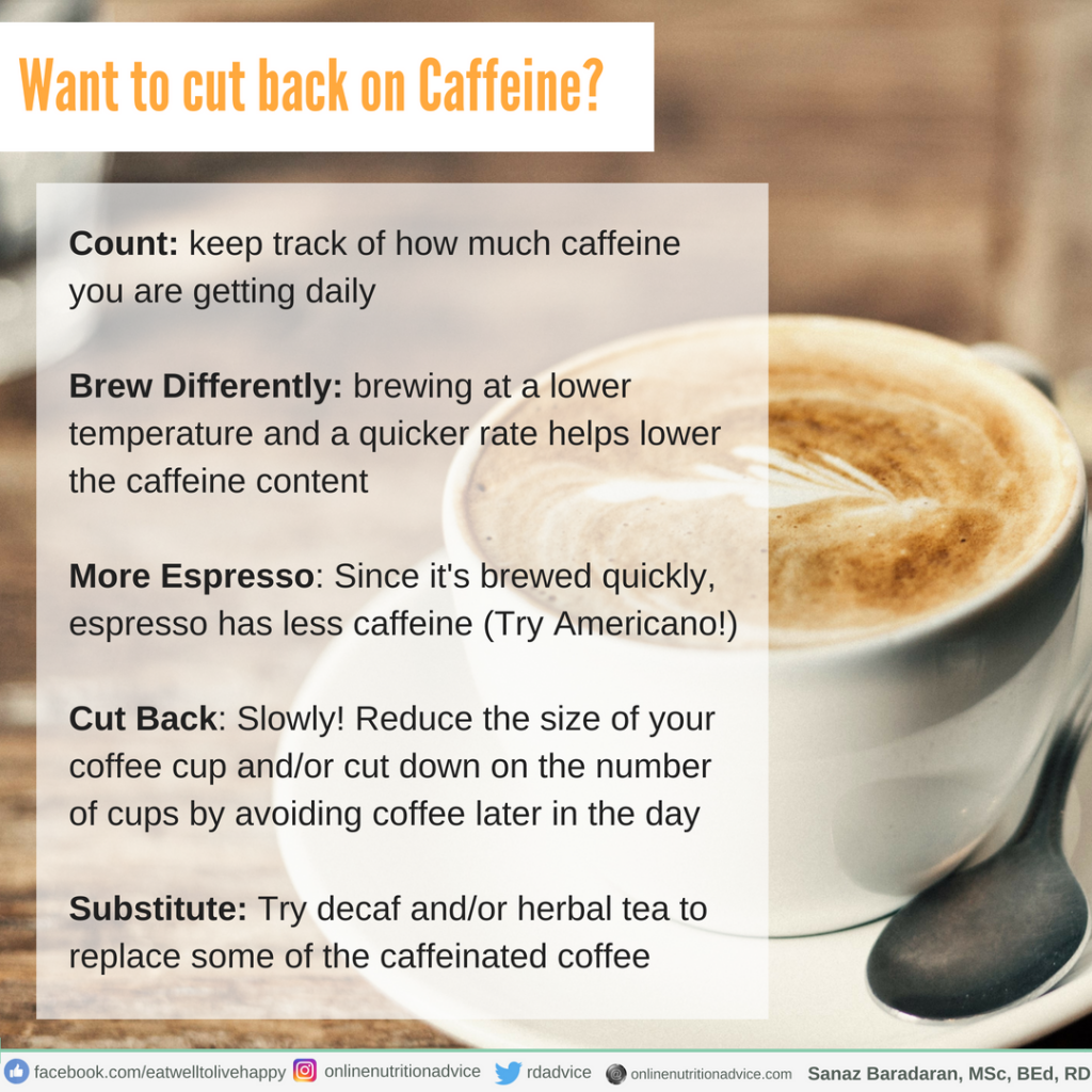 Ready to Cut Back on Caffeine? - Online Nutrition Advice